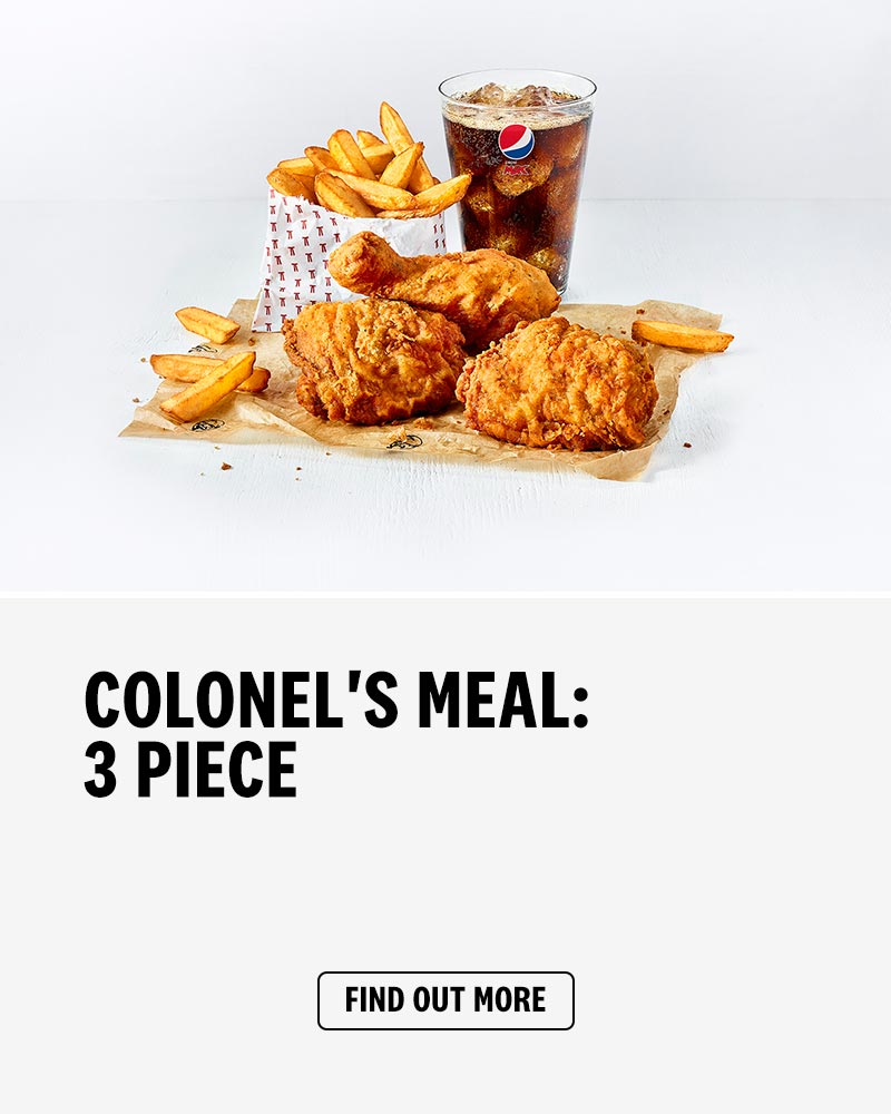 Kentucky fried chicken menus store
