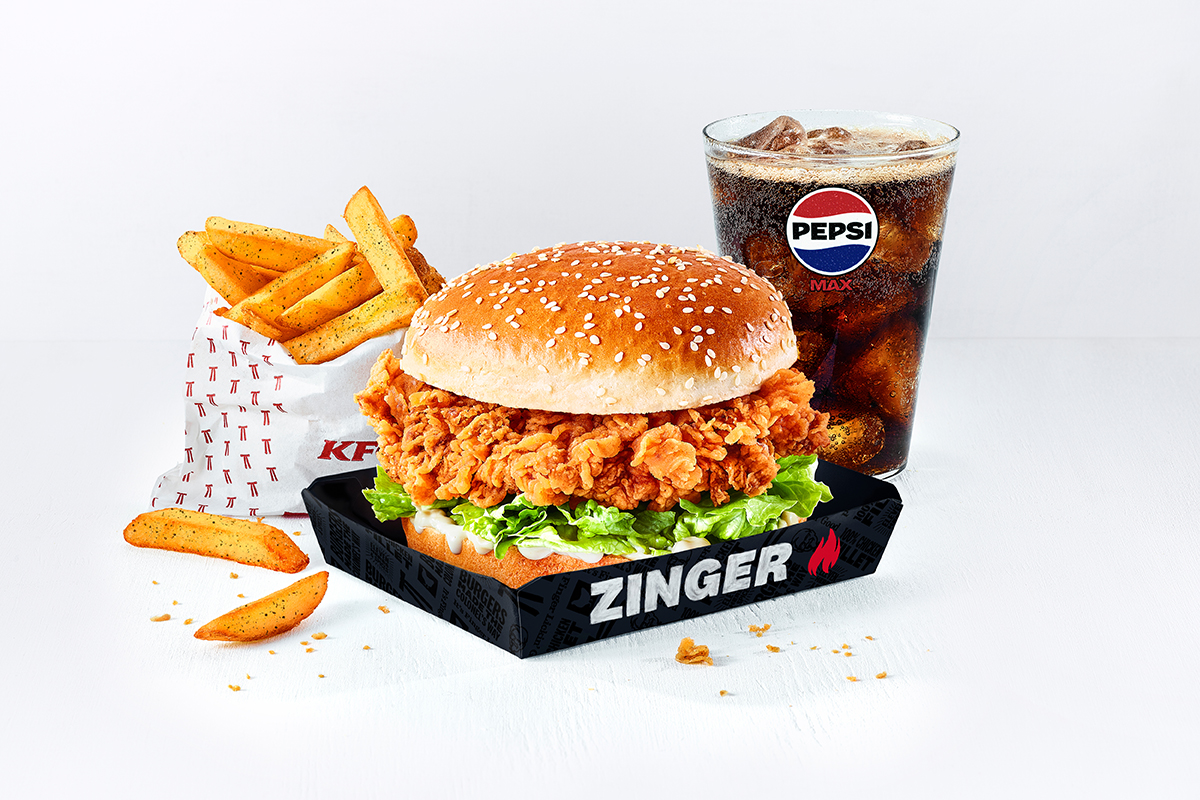 KFC Menu Burgers Zinger Burger Meal