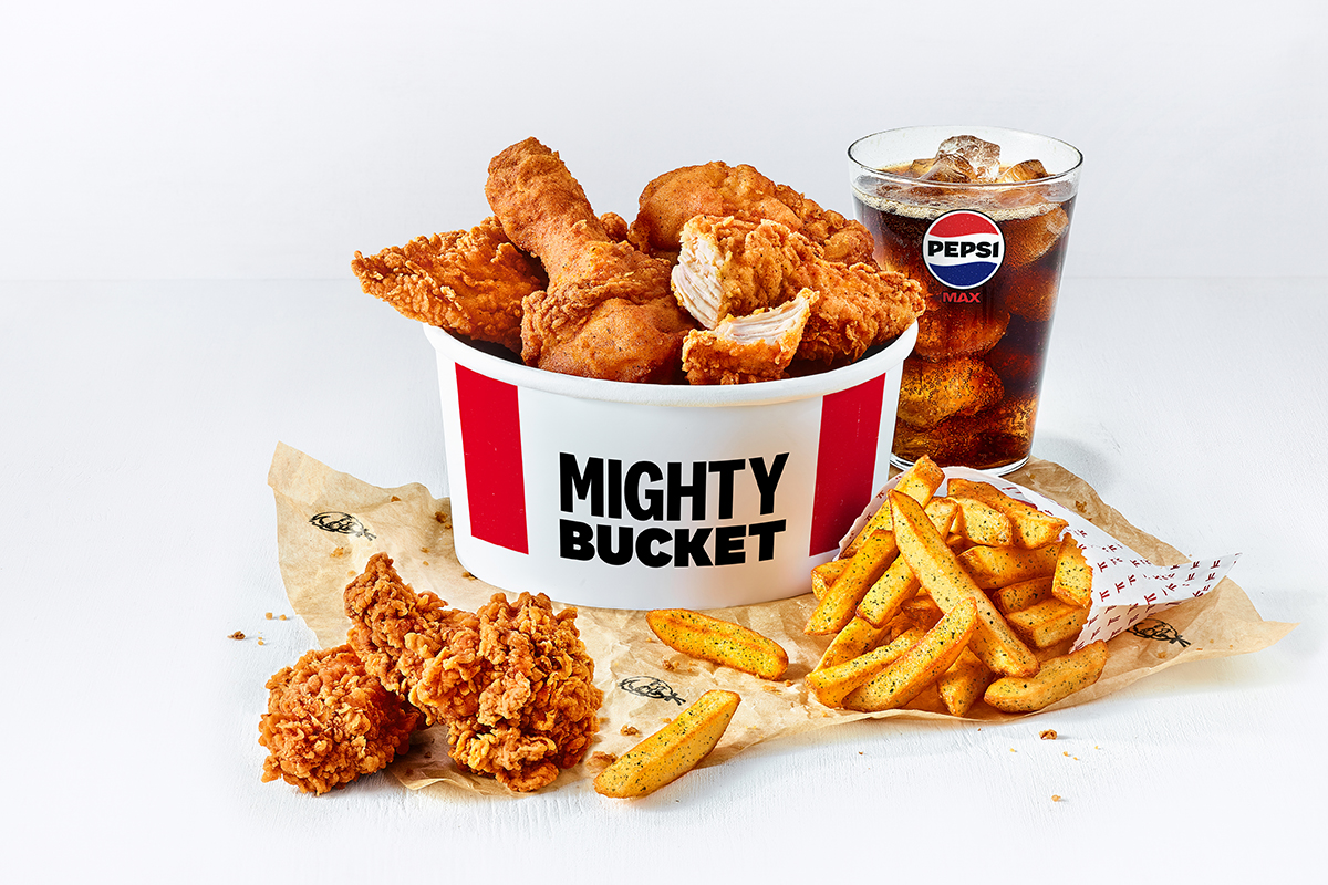 KFC Menu Buckets For One Mighty Bucket