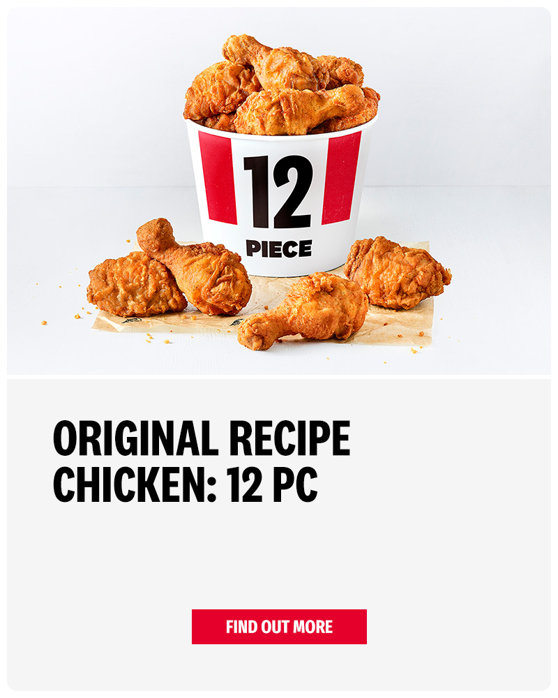 KFC Our Menu Just Chicken